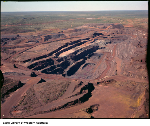 Aerial photographs of the iron mine at Mt Goldsworthy · Mining and ...
